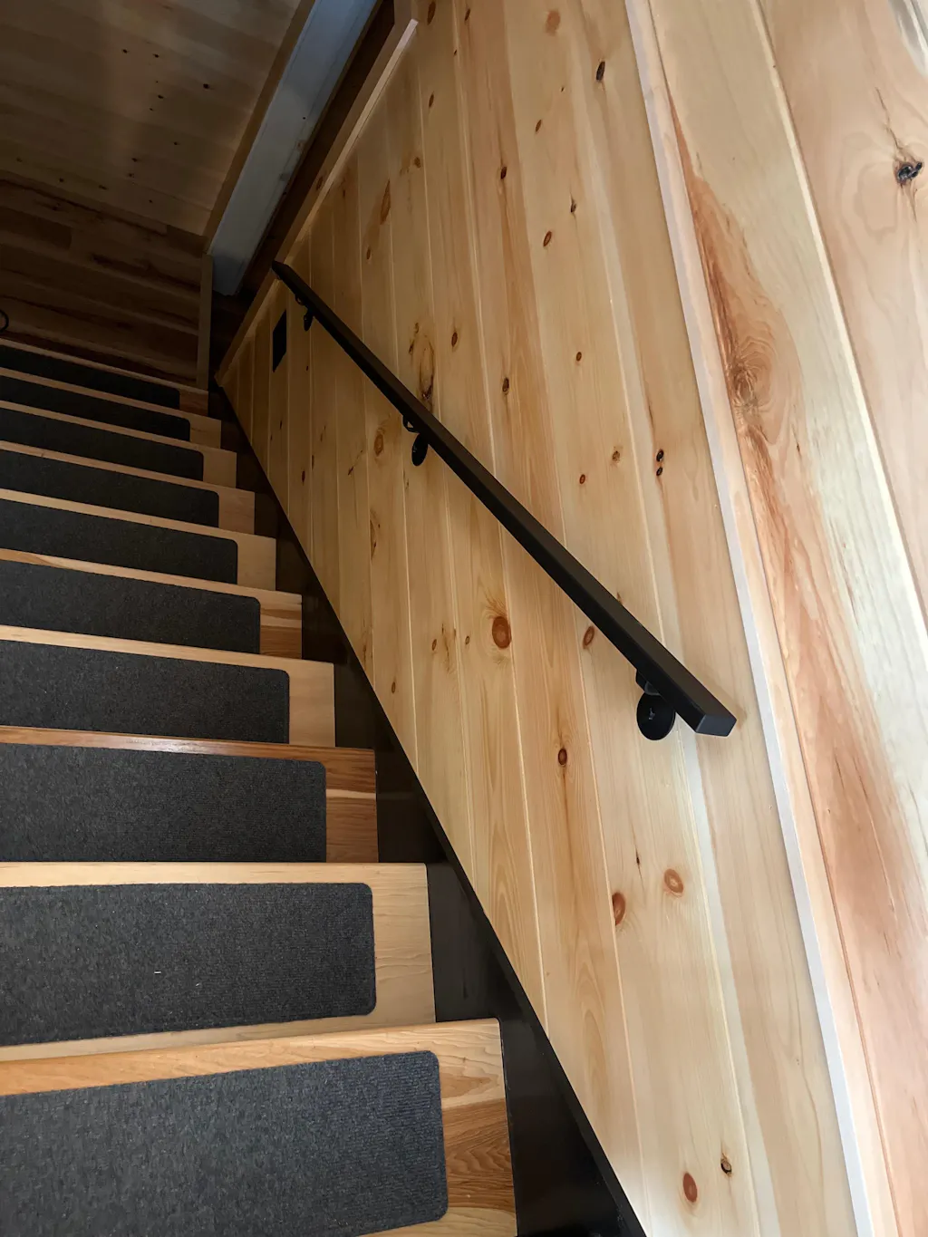 Metal Handrails | Black | Wall-Mount | ADA Compliant | Staircase Rail ...