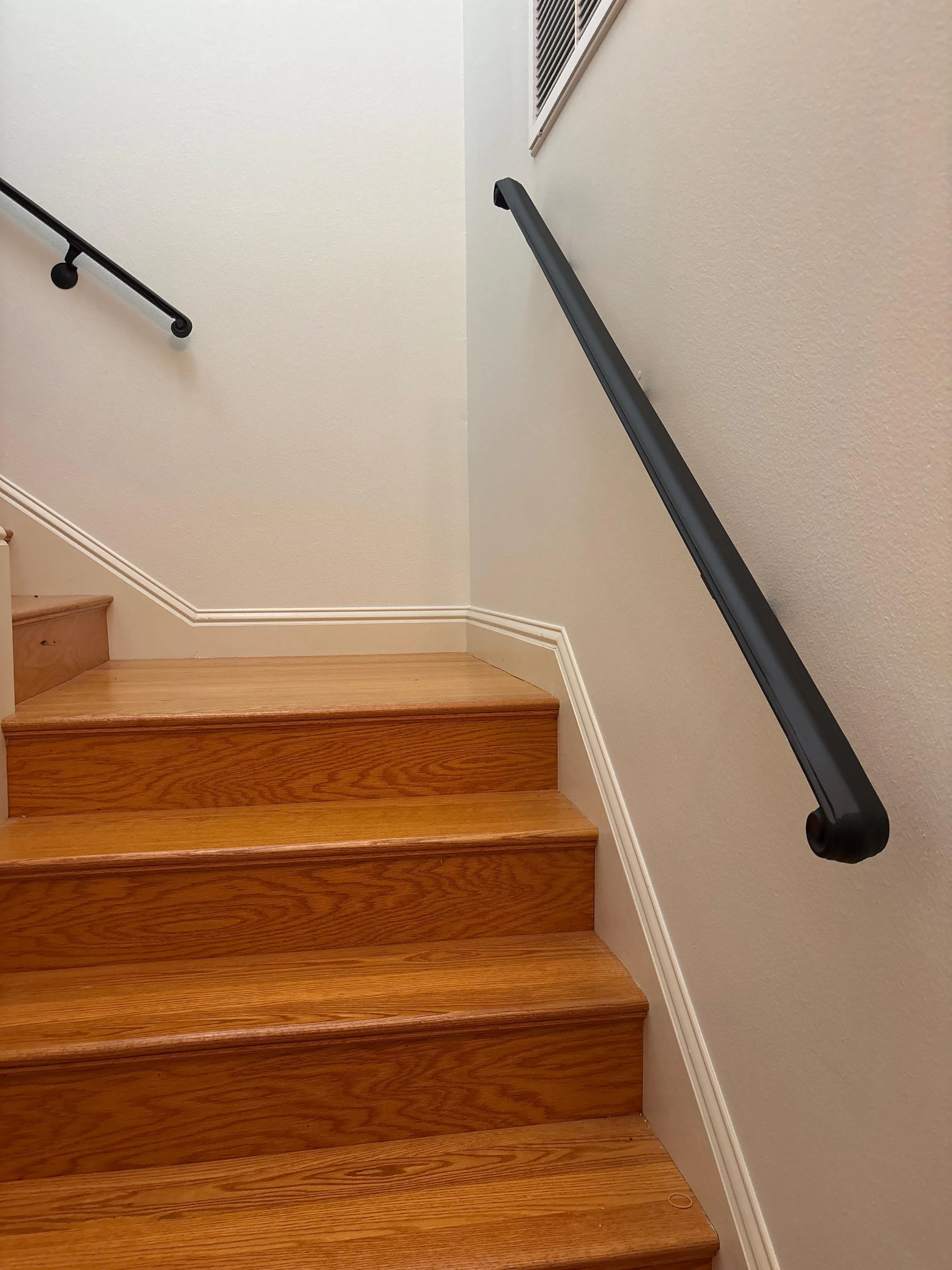 Metal Handrails | Black | Wall-Mount | ADA Compliant | Staircase Rail ...