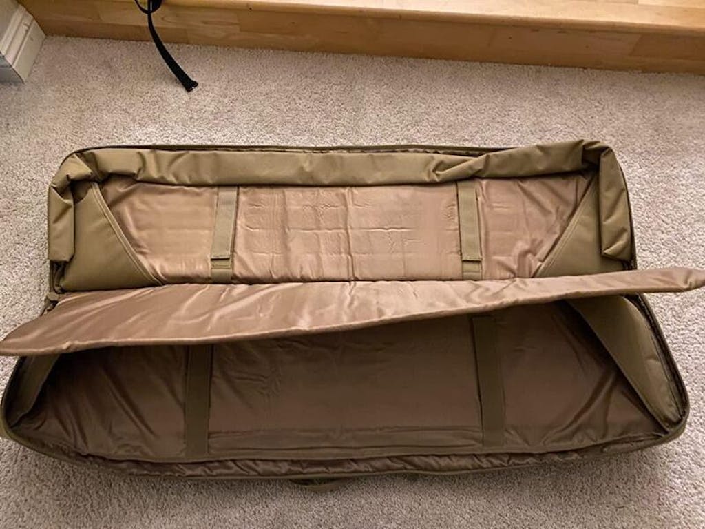 TLO Outdoors Tactical Double Rifle Gun Case with Shoulder Straps