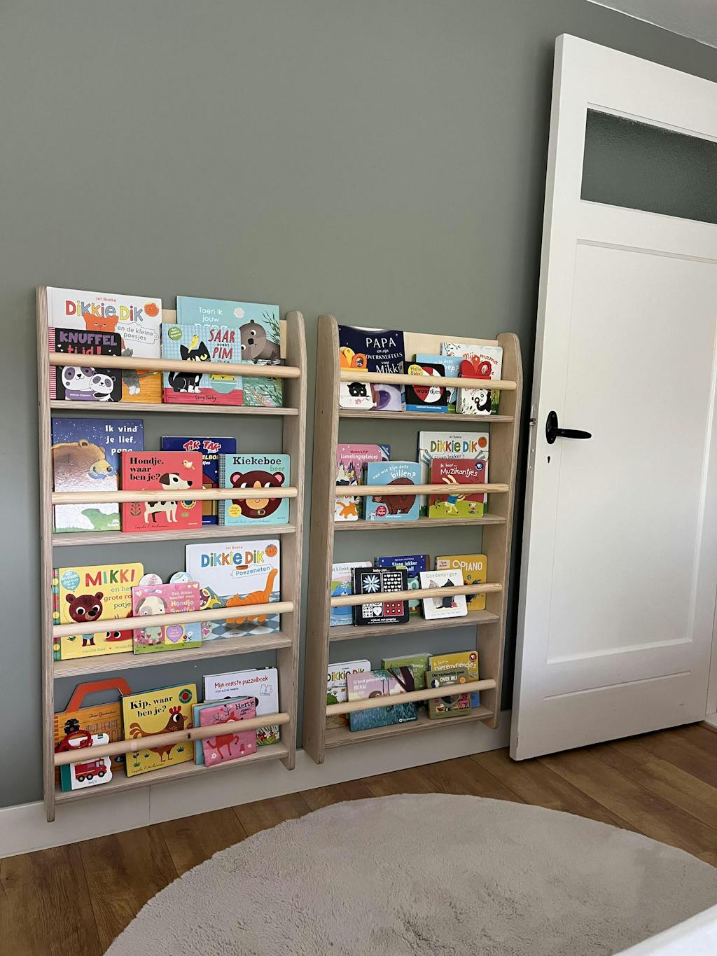 Shelfie montessori boekenrek kinderkamer | 4 planken - blank – toddie.nl