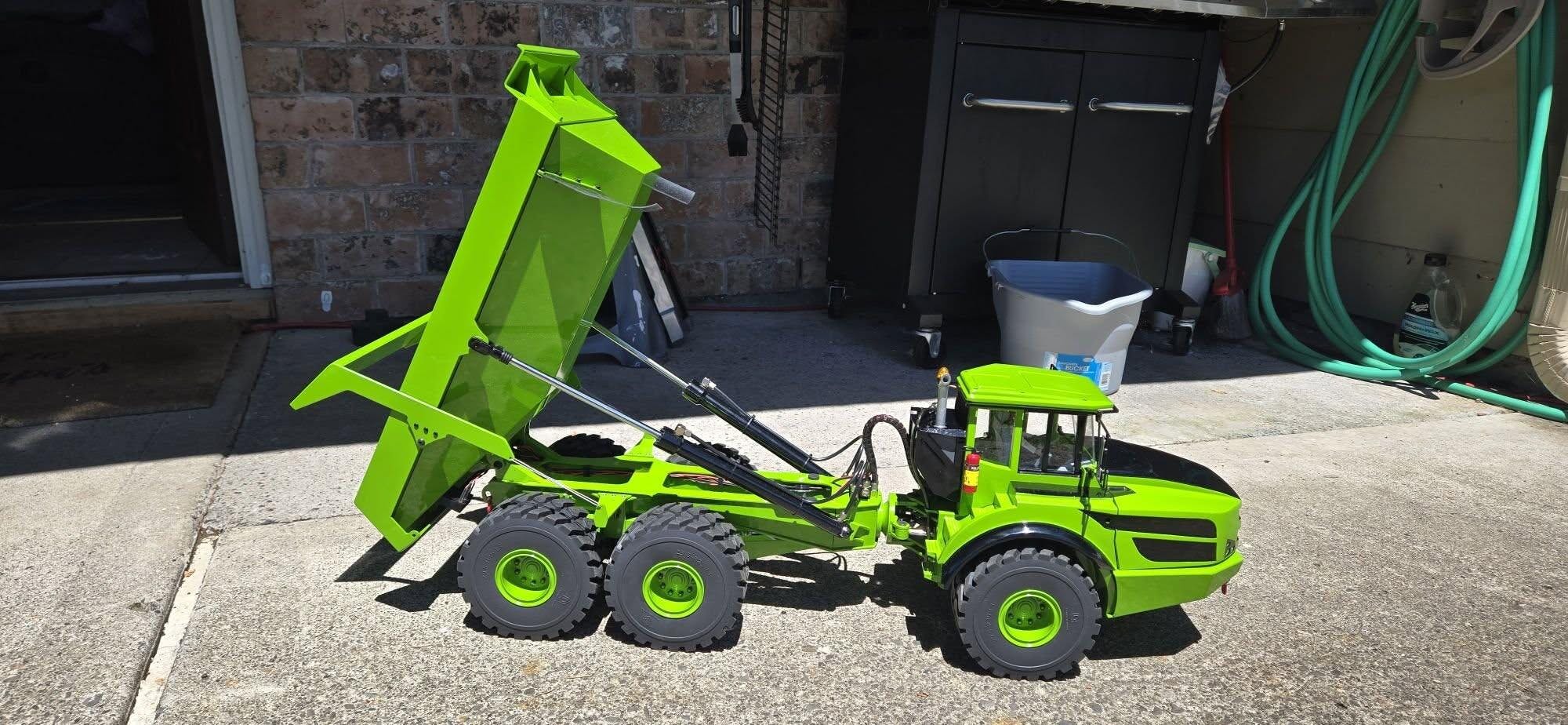 1/14 6x6 Hydraulic Lifting RC Articulated Truck Metal Dumper Car RTR M ...