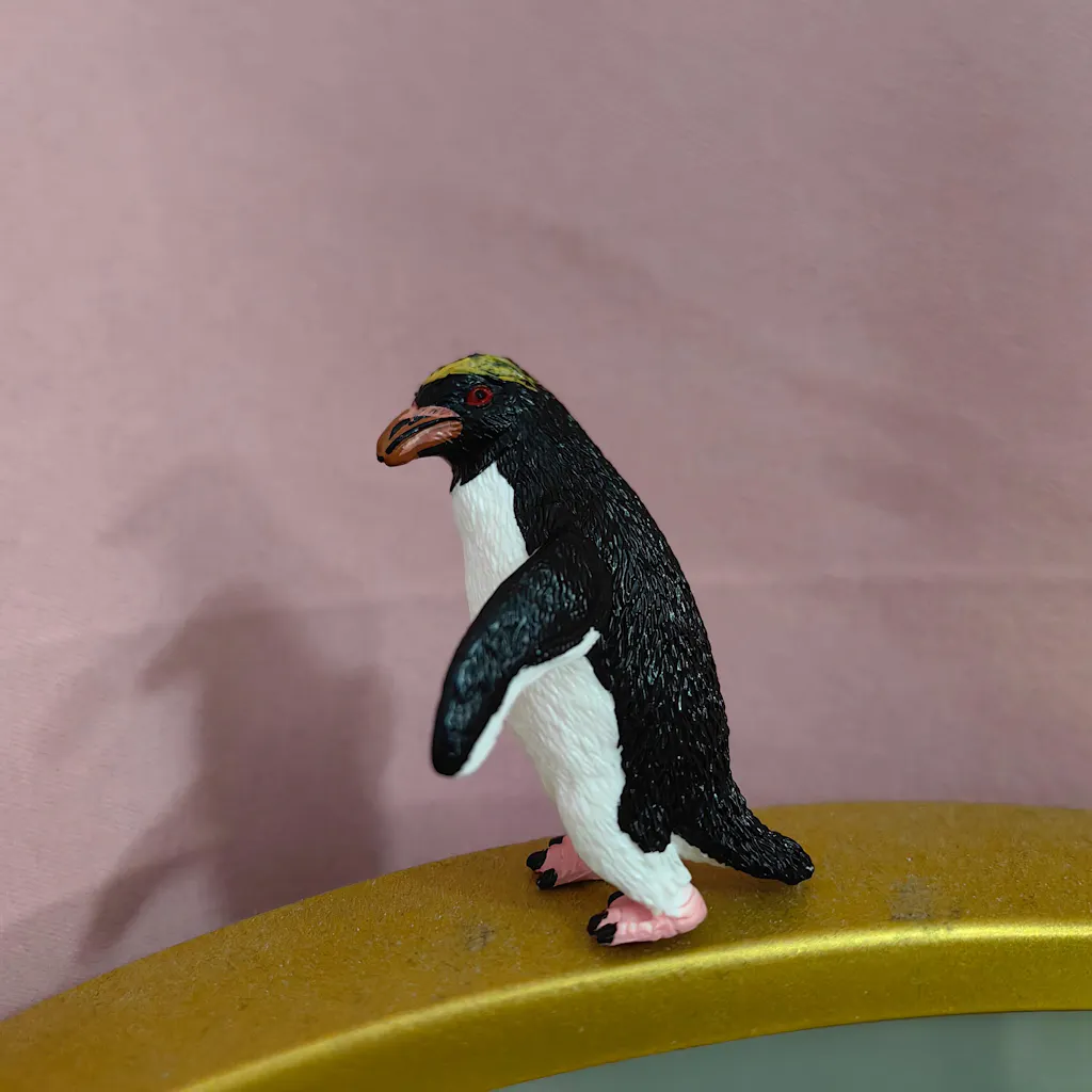 Toymany Macaroni Penguin Figurine | Realistic Animal Figurine Toy