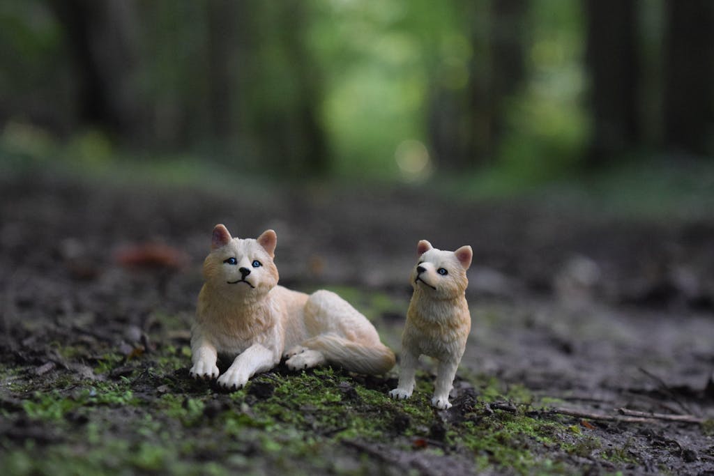 Toymany 8PCS Wolf Figurines Playset | Animal Figurine Toy