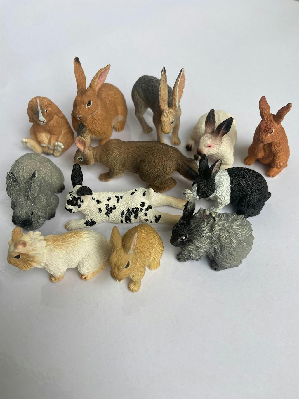 Toymany 12PCS Rabbit Animal Figurines Playset | Animal Figurine Toy