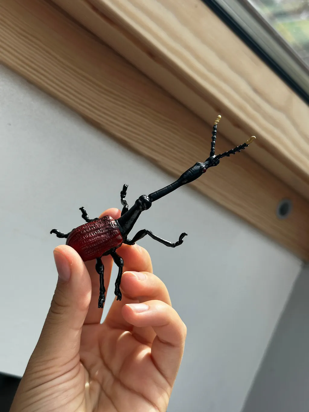 Toymany Giraffe weevil | Realistic Animal Figurine Toy