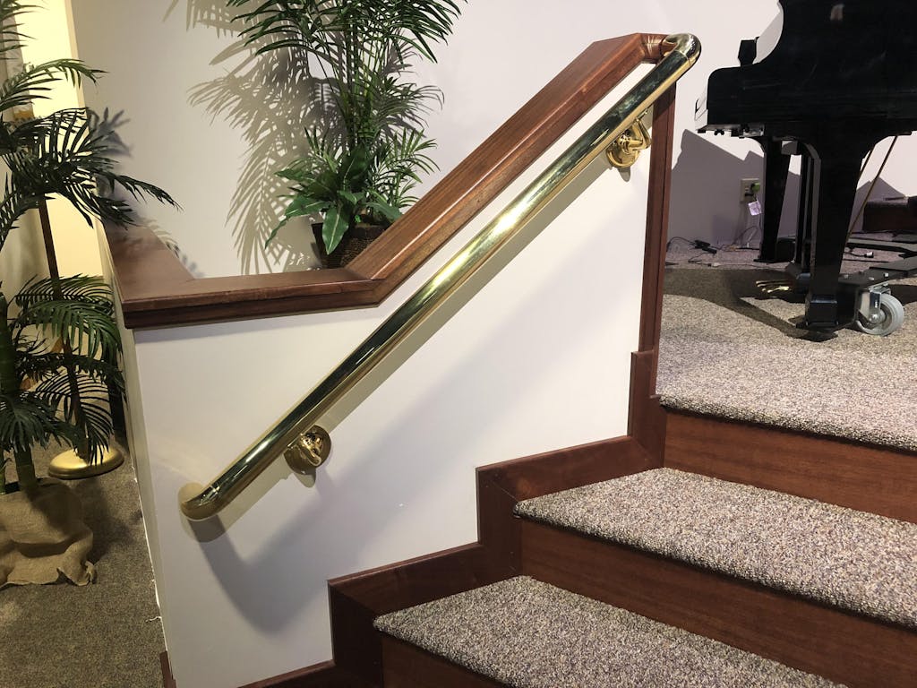 4 FT Solid Polished Brass Bar Foot Rail Kit - Trade Diversified