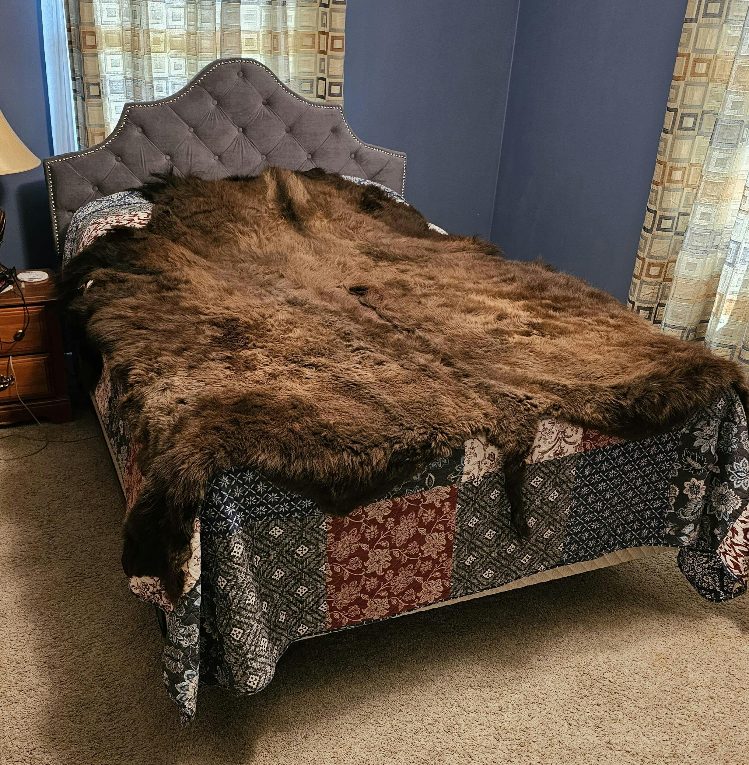 Buffalo Hides, Robes & Rugs - Natural