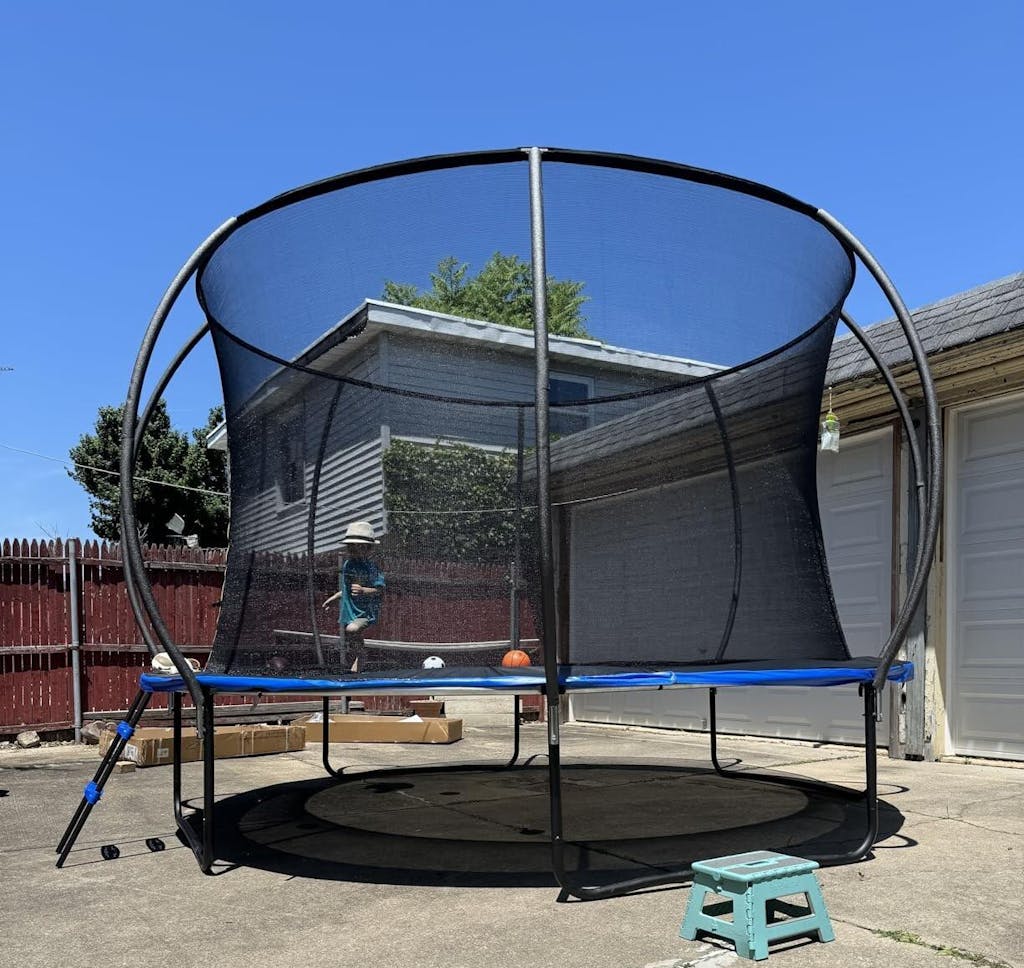 12 ft Trampoline with Safety Net - Perfect for Family Fun & Fitness ...