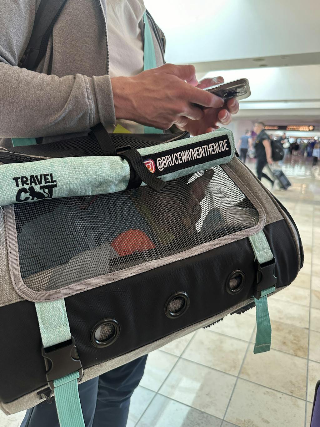 "The Transpurrter" Ultimate Calming Convertible Cat Carrier in Heather