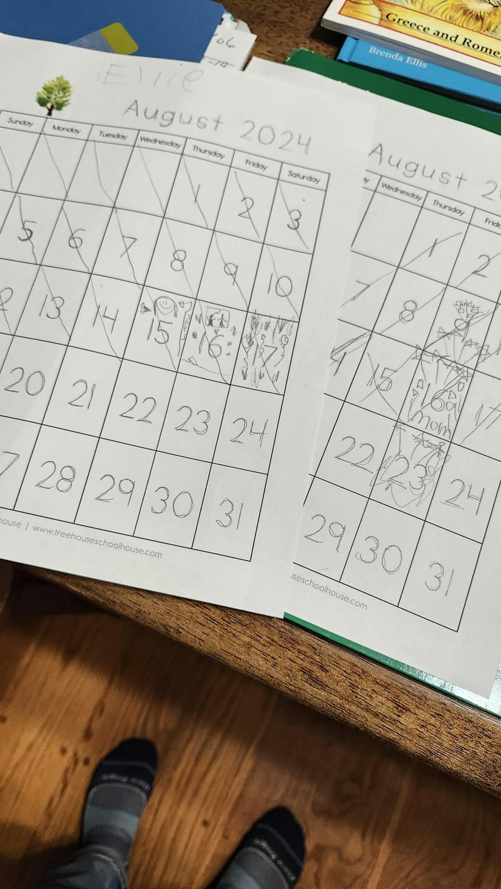 Traceable Monthly Calendar 2024-2025 – Treehouse Schoolhouse