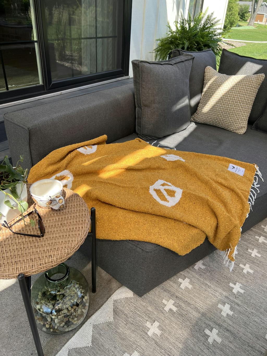 Positive Vibrations Blanket. Yoga, Camping, Home, Van Life, Picnic ...