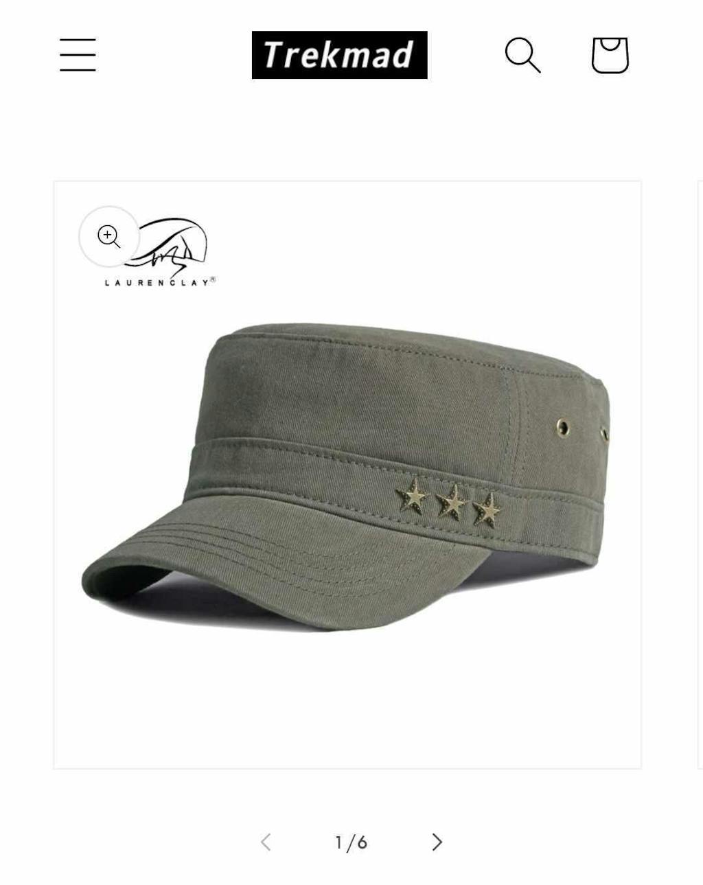 Flat high quality cotton sunshade military cap – Trekmad