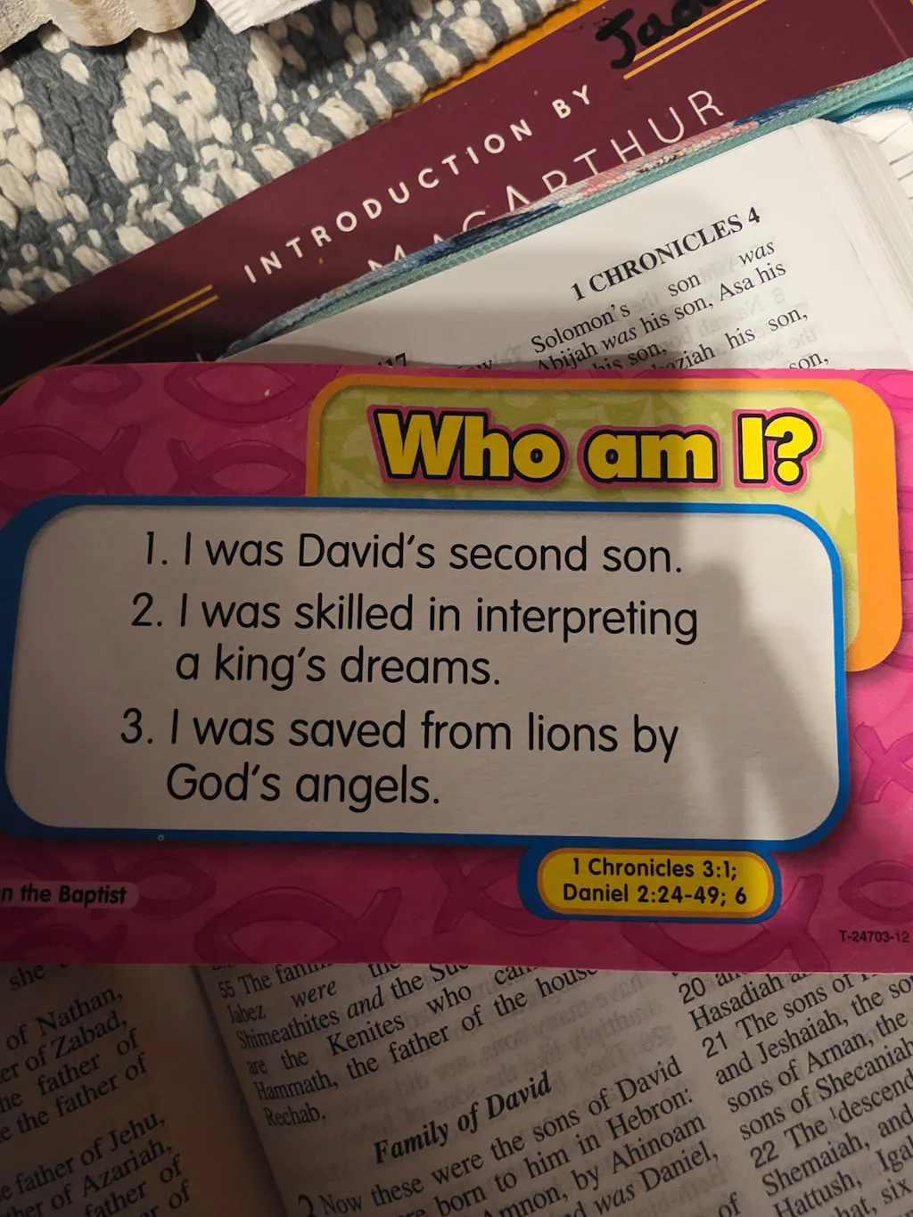 Challenge Cards® Bible Times Quiz T24703 — TREND enterprises