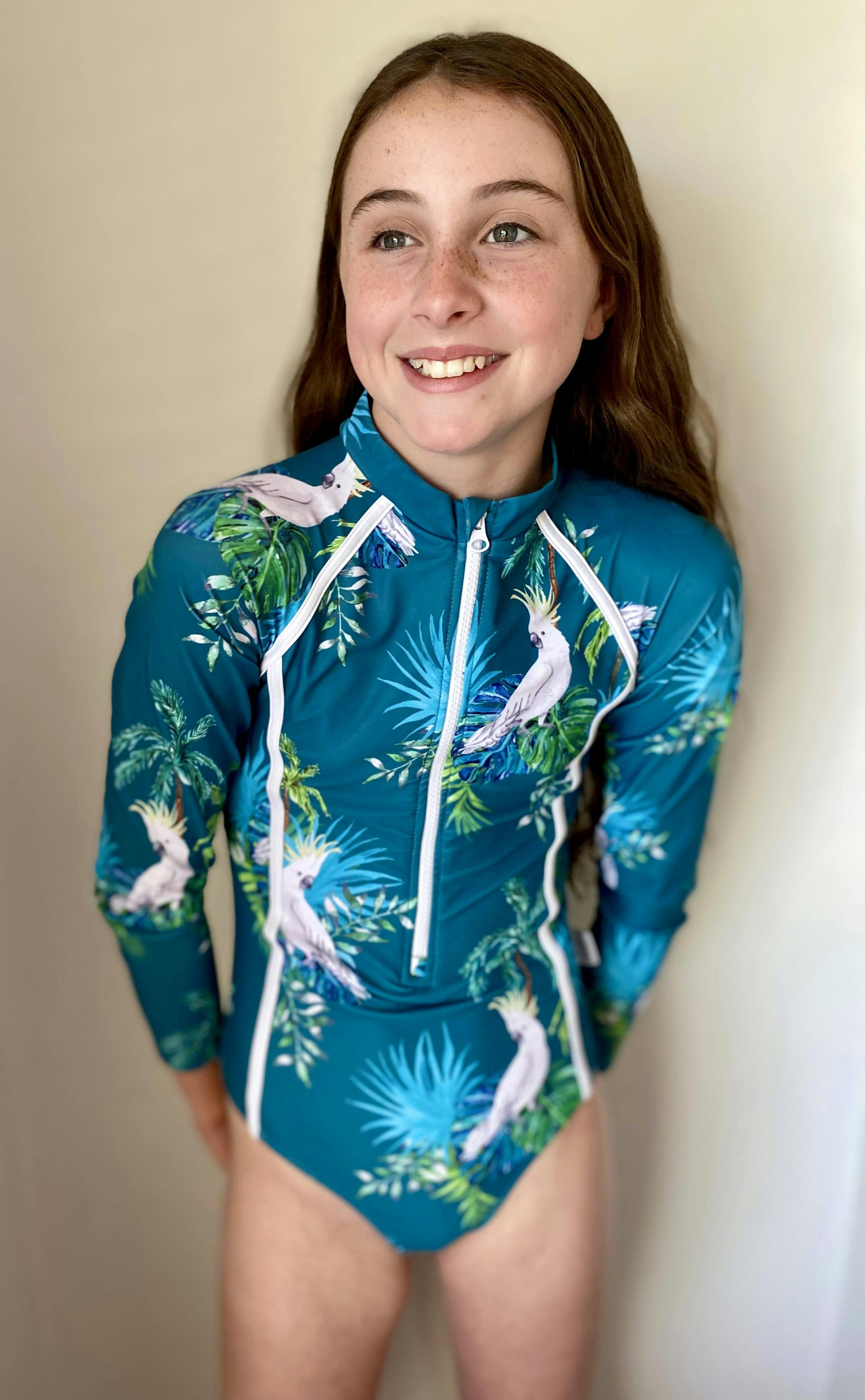 Teenage Tween Girl Swimsuit Tween Swimwear Australia Tribe Tropical