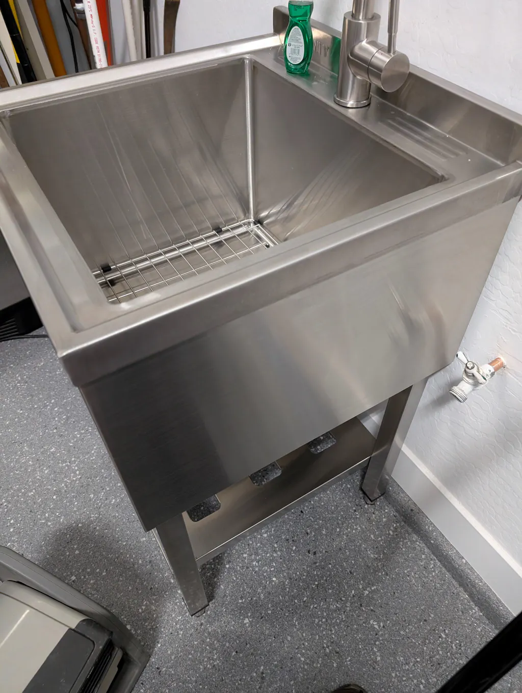 TRINITY® | 18x16x13 Basin | Stainless Steel Utility Sink | NSF | w/ Pu ...