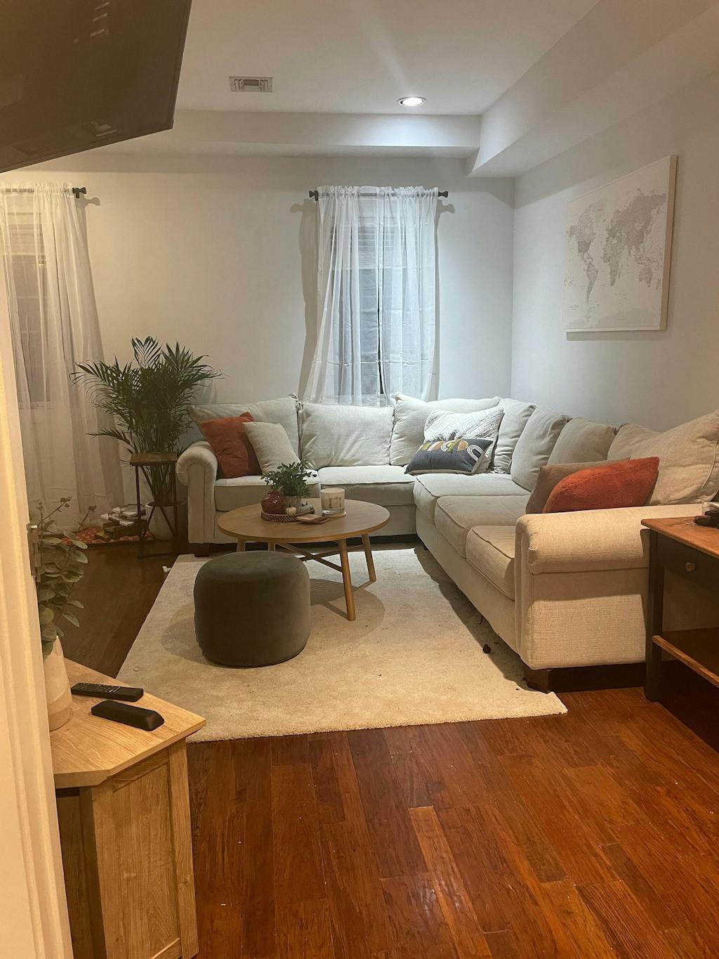 Push Pin World Map – Desert Sand | Tripmap.com