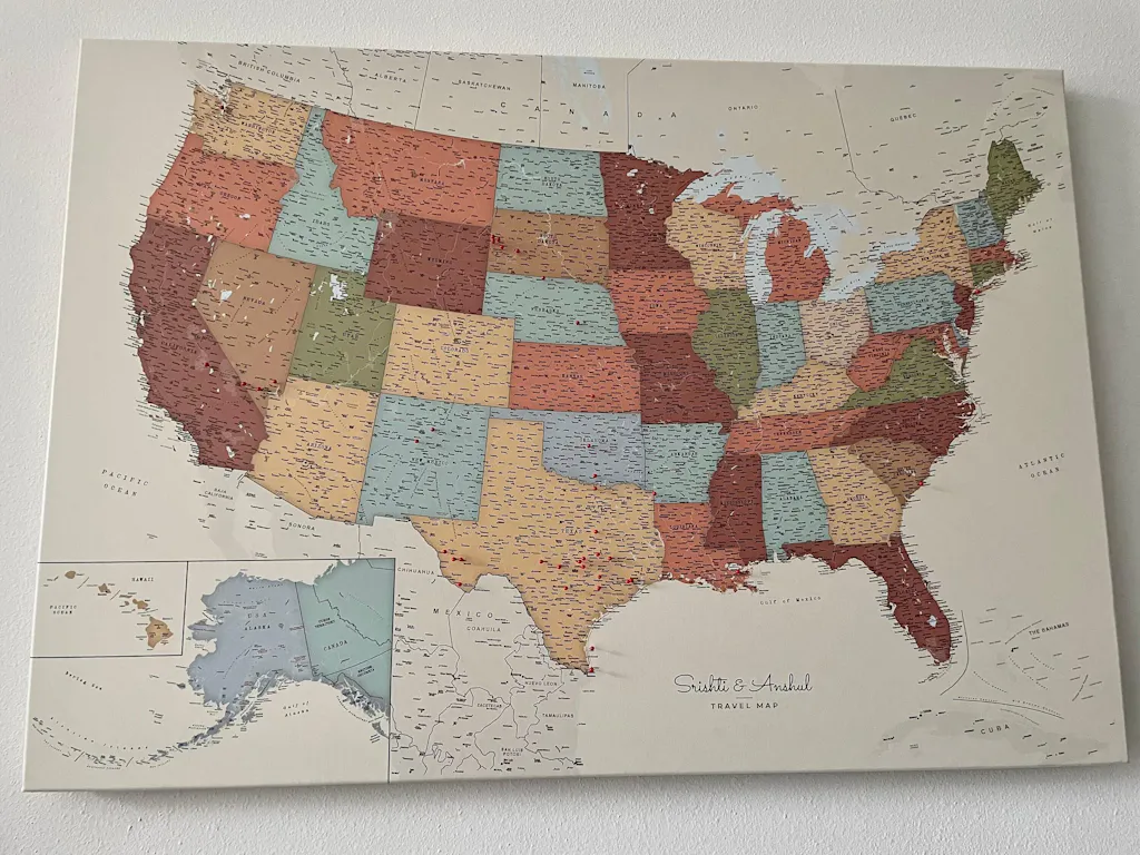 Push Pin USA Map – Colorful | Tripmap.com - Maps With Pins