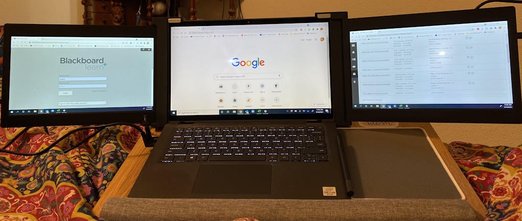 Tropire Tri-Screen| Attachable Laptop Monitor Workstation | Full HD ...
