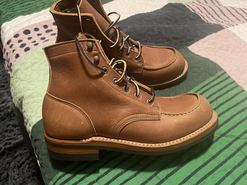 British Tan Grizzly Moc Toe – Truman Boot Co.