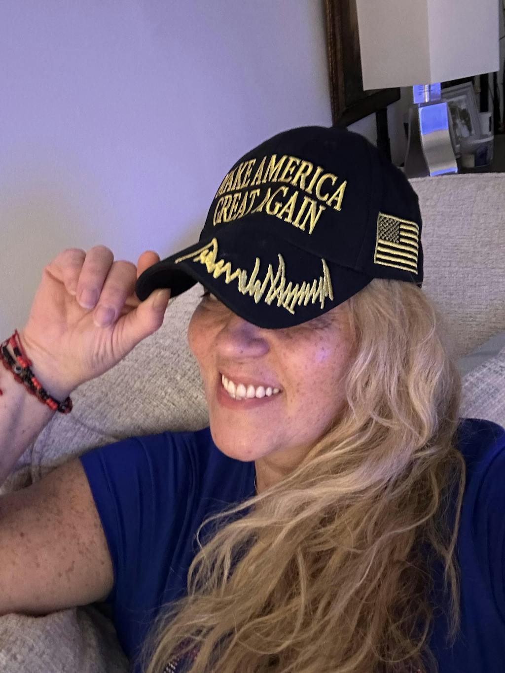 Black Make America Great Again With Gold Donald Trump Signature Hat ...