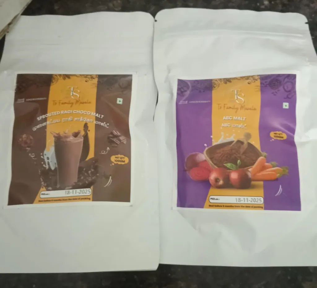 Sprouted Ragi Choco Malt ( முளைகட்டிய ராகி சாக்கோ மால்ட் ) – TS Family ...