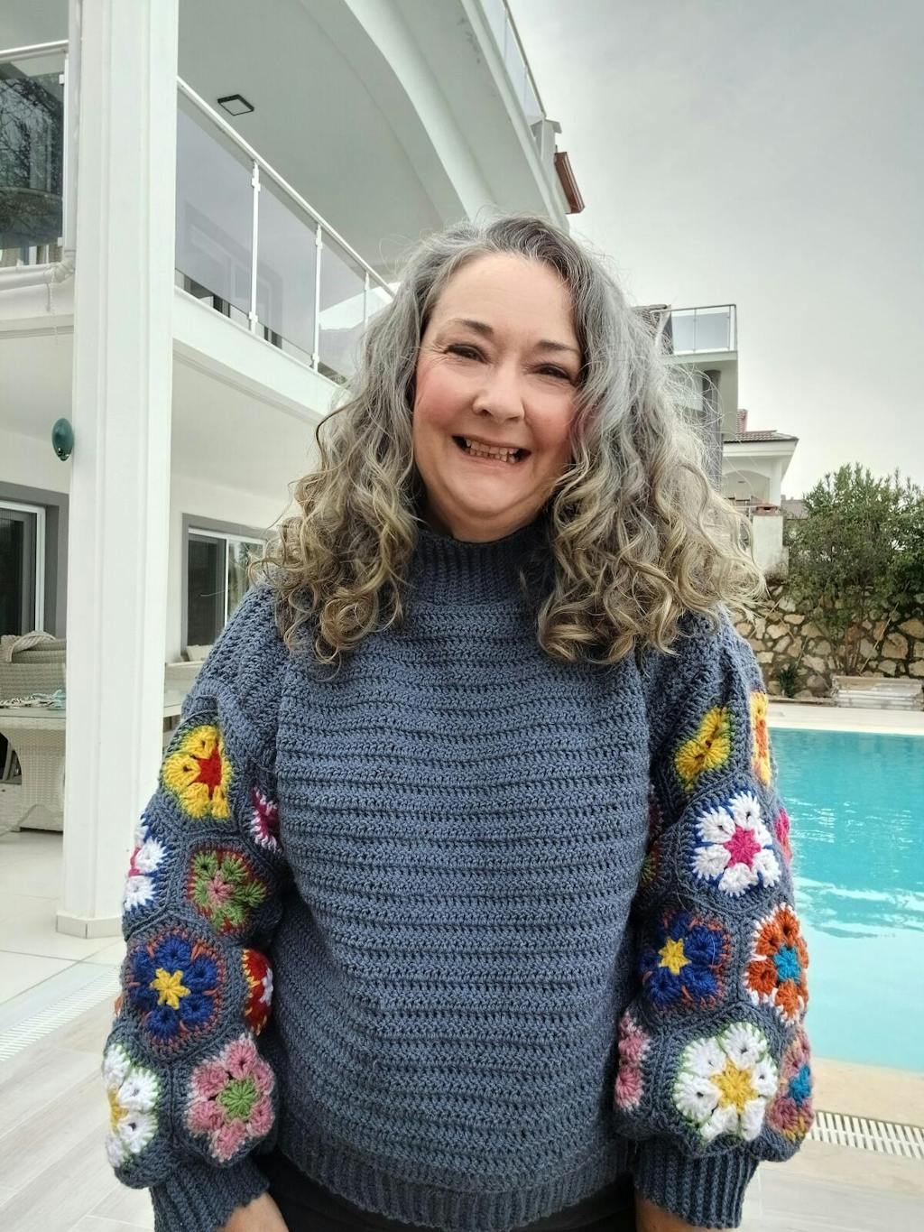 Crochet African Flower sweater PDF Pattern (instant download ...