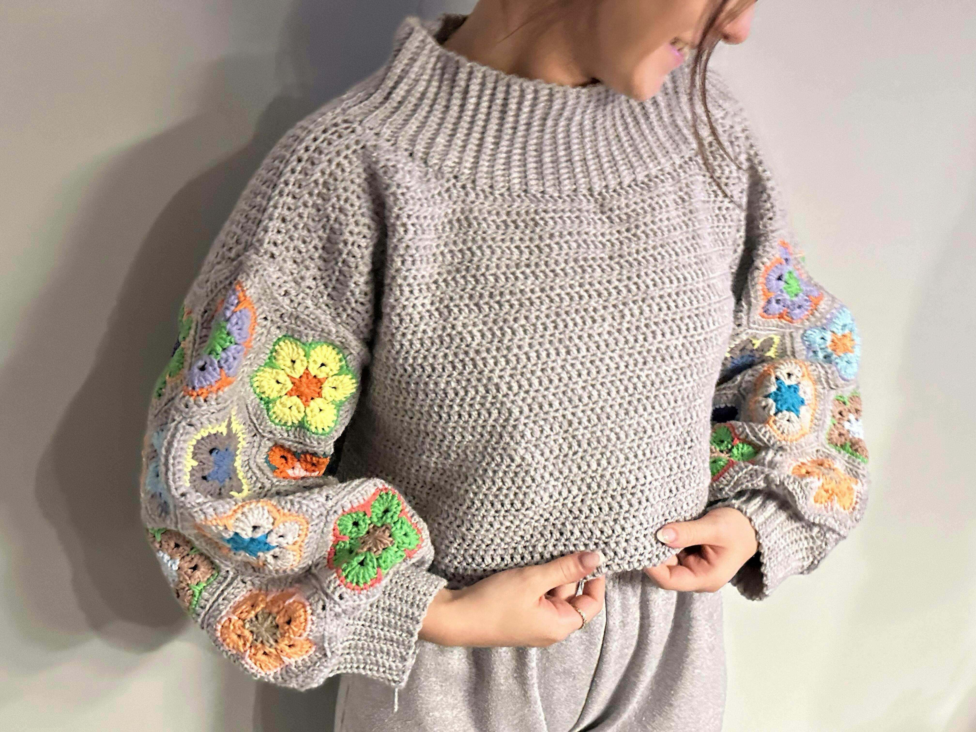 Crochet African Flower sweater PDF Pattern (instant download ...