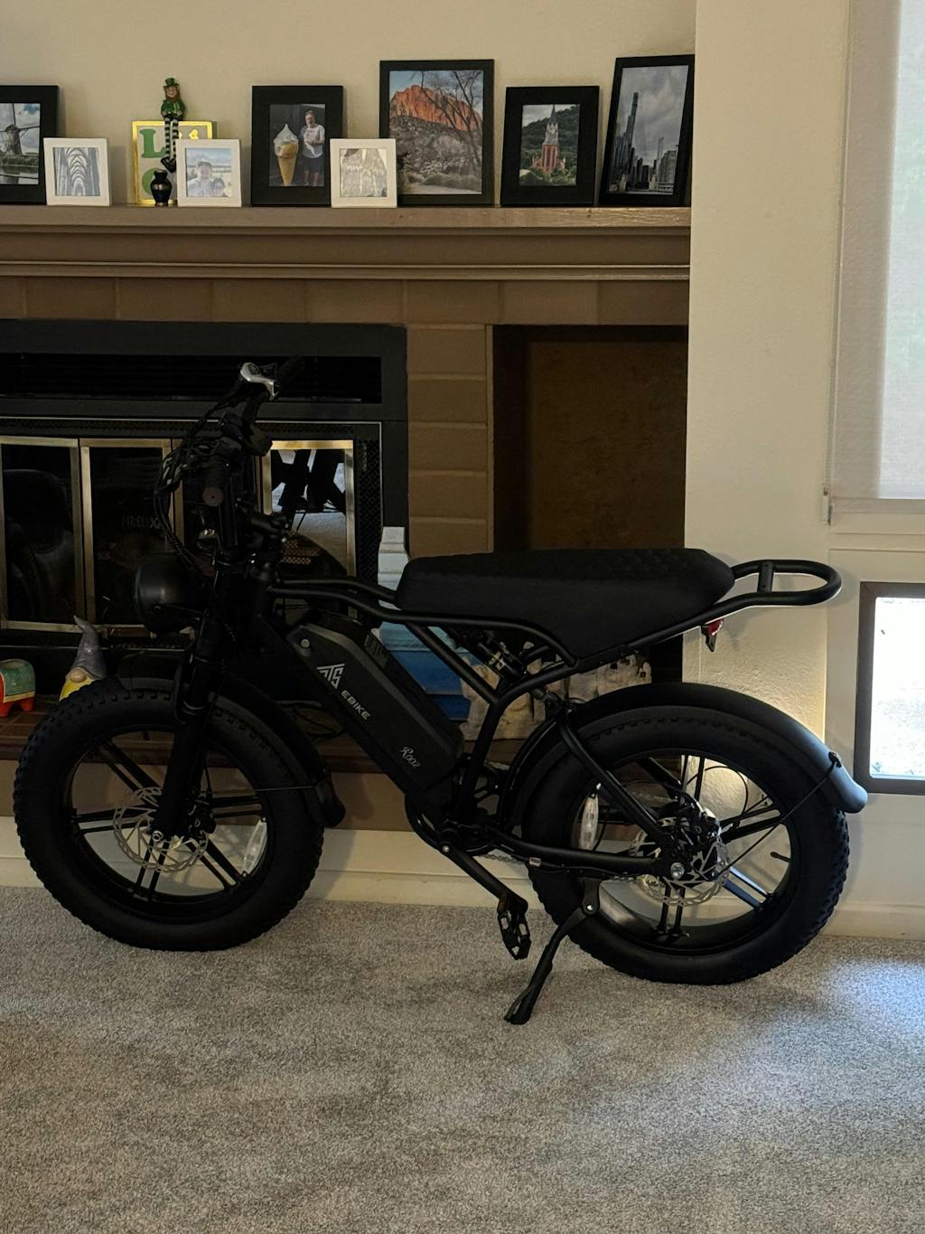 TST® R002 20'' 1500W Full Suspension Moped-style Electric Bike