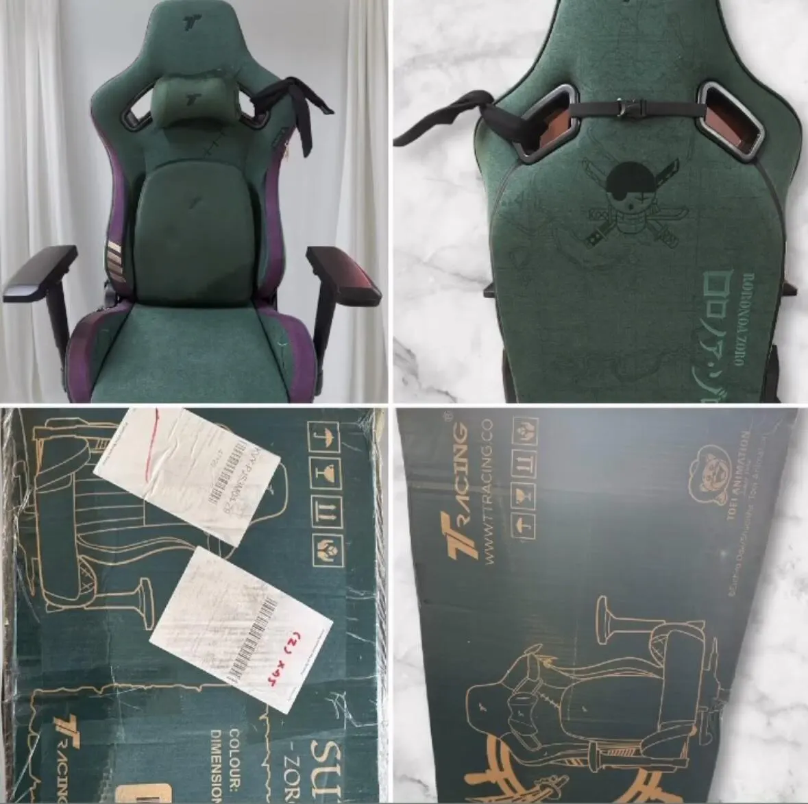 TTRacing Surge X Air Threads Fabric Gaming Chair - Zoro Edition ...