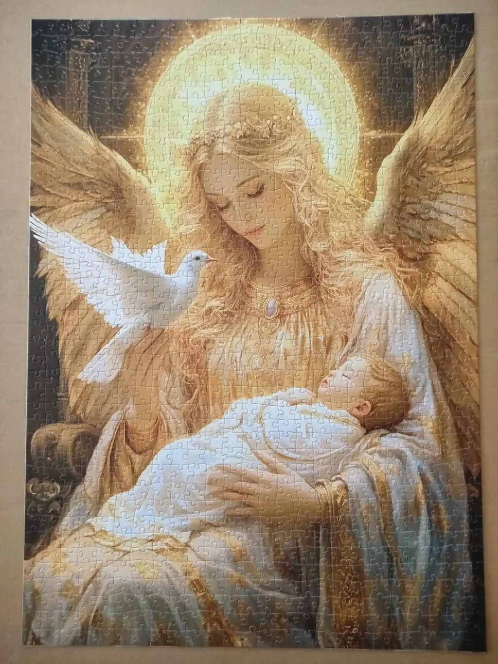 Golden Angel with Baby Jigsaw Puzzles – Tucocoo