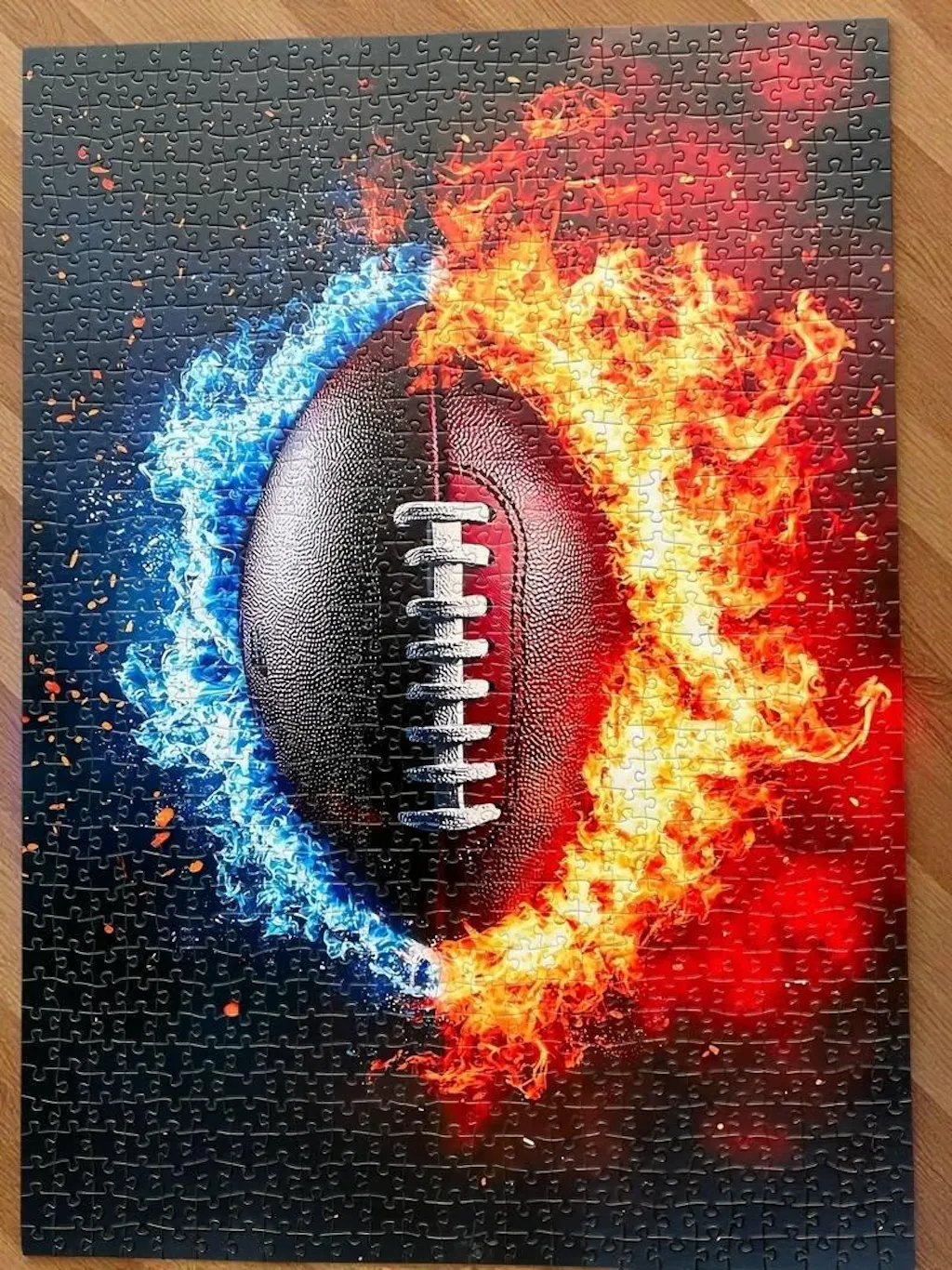 Fire and Ice Football Sport Jigsaw Puzzles – Tucocoo
