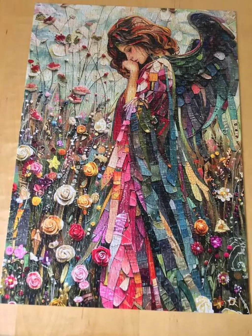 Graceful Angel Stained Glass Jigsaw Puzzle – Tucocoo