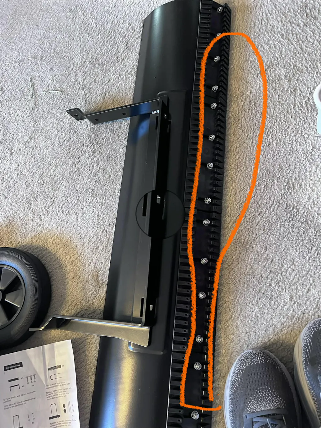Tuffiom 29" Professional Snow Shovel with Wheels