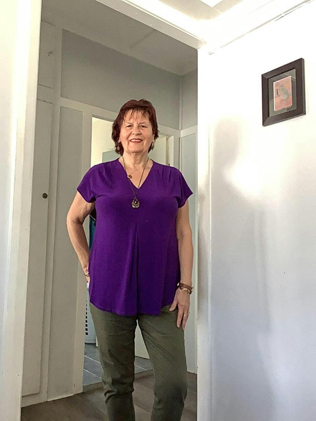 Ashlyn Top - Ruby Red | Mature Women's Smart-Casual Clothes – TULIO Fashion