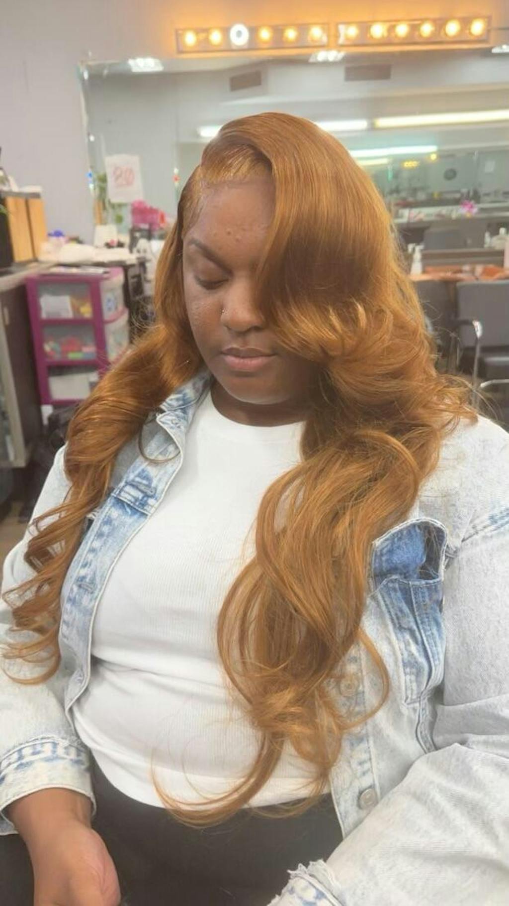 Tuneful Super Deal Ginger Colored 4x6 Ready Go 13x6 Lace Frontal Human ...