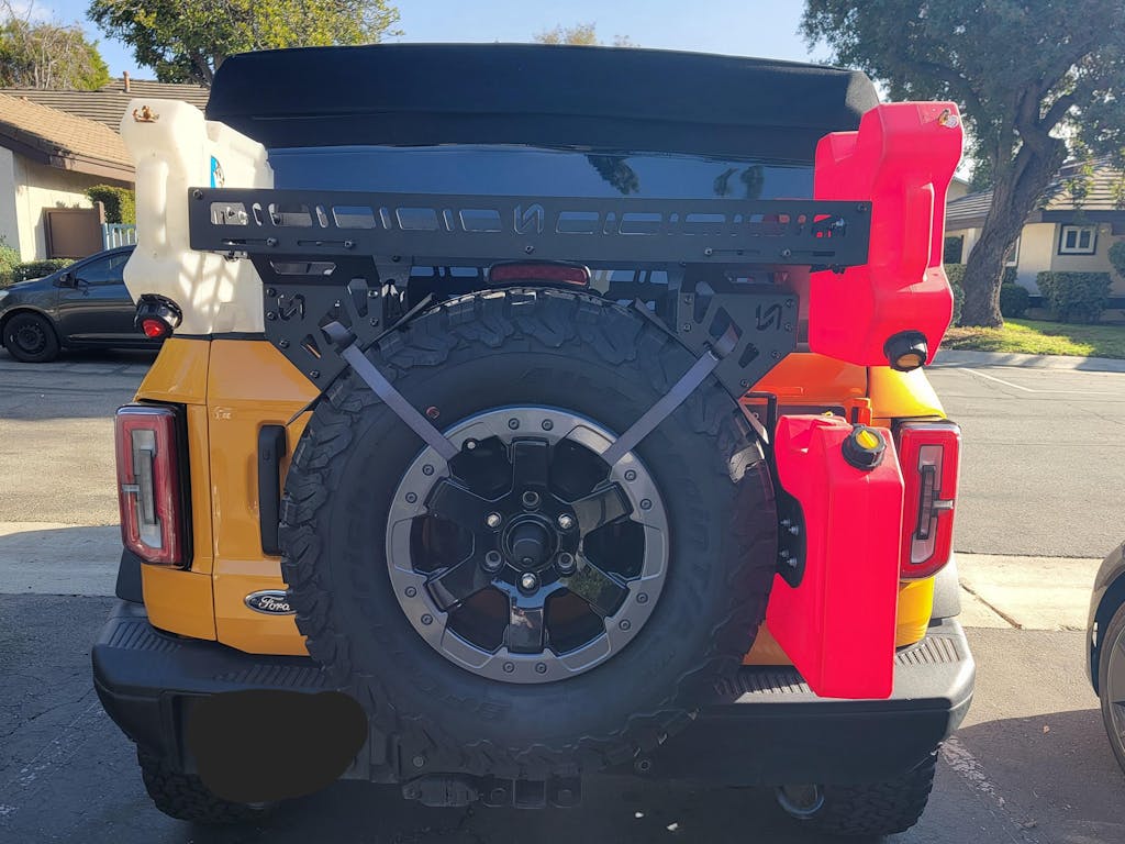 Universal Offroad Spare Tire Storage Rack - Offroad Ice Chest Carrier ...