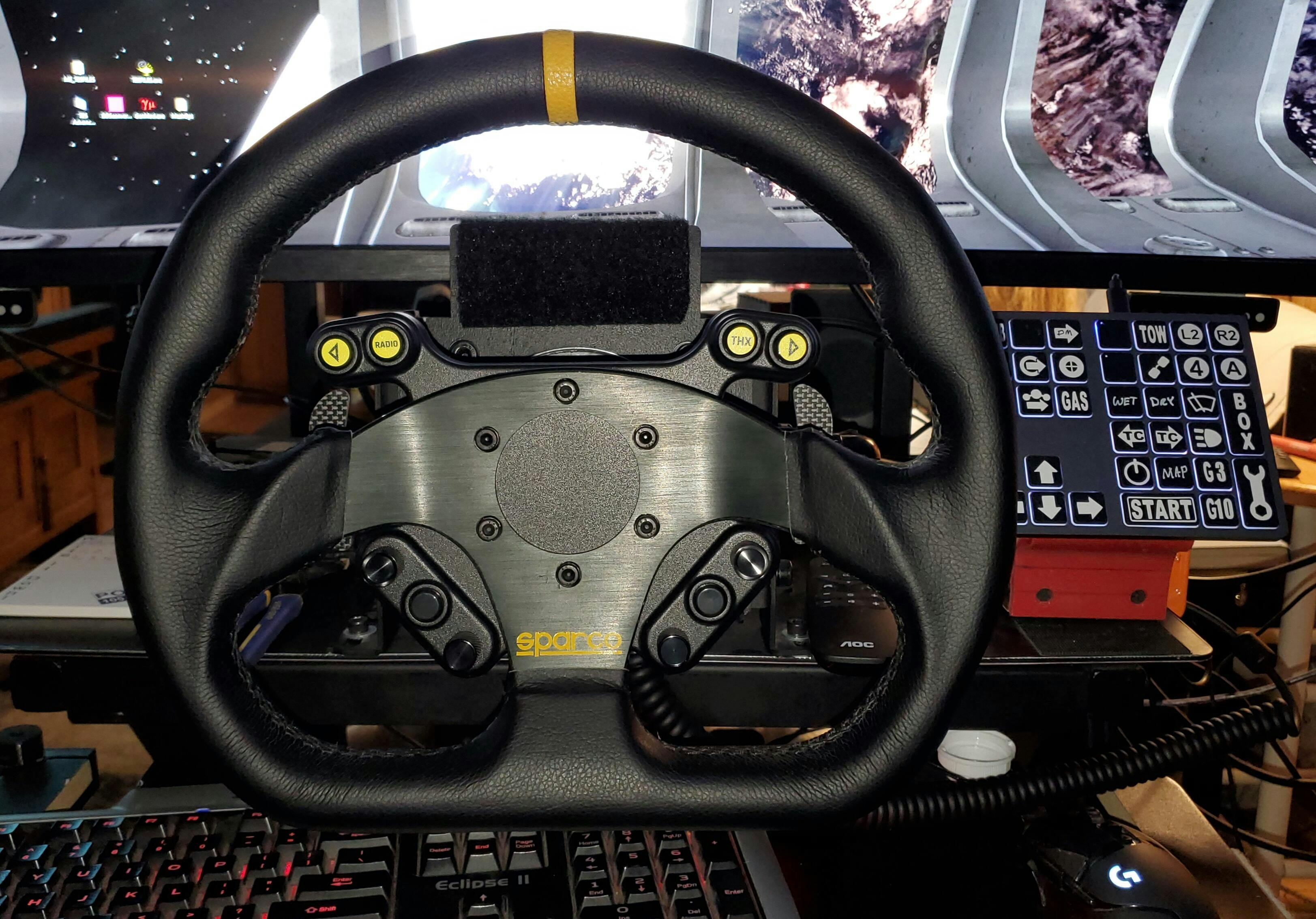 BP2 Sim Racing Button Plate | Turn Racing