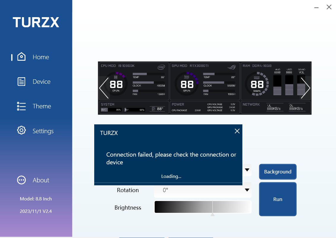 8.8inch | 22.35cm | Smart Screen – TURZX-Monitor