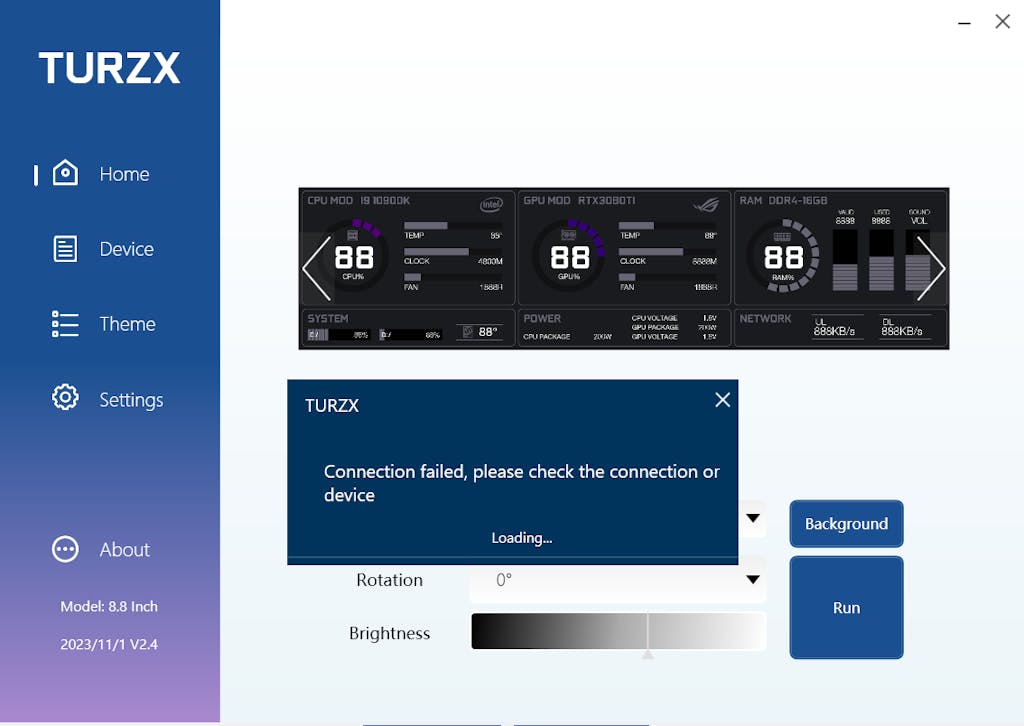 8.8inch | 22.35cm | Smart Screen – TURZX-Monitor