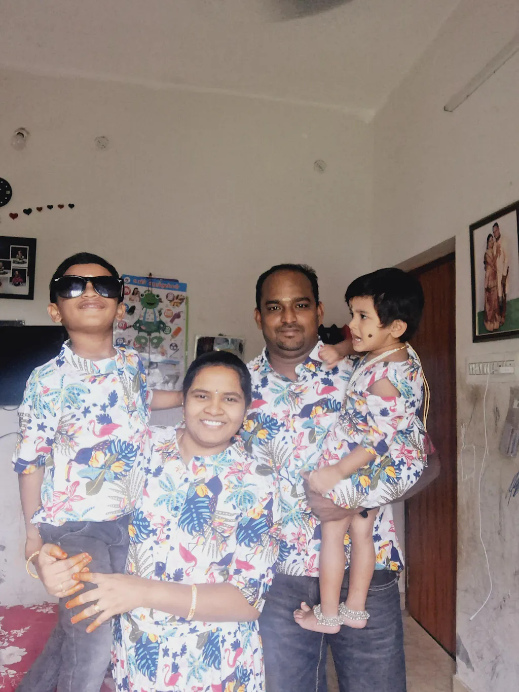 Rayon Family Matching Combo Dress