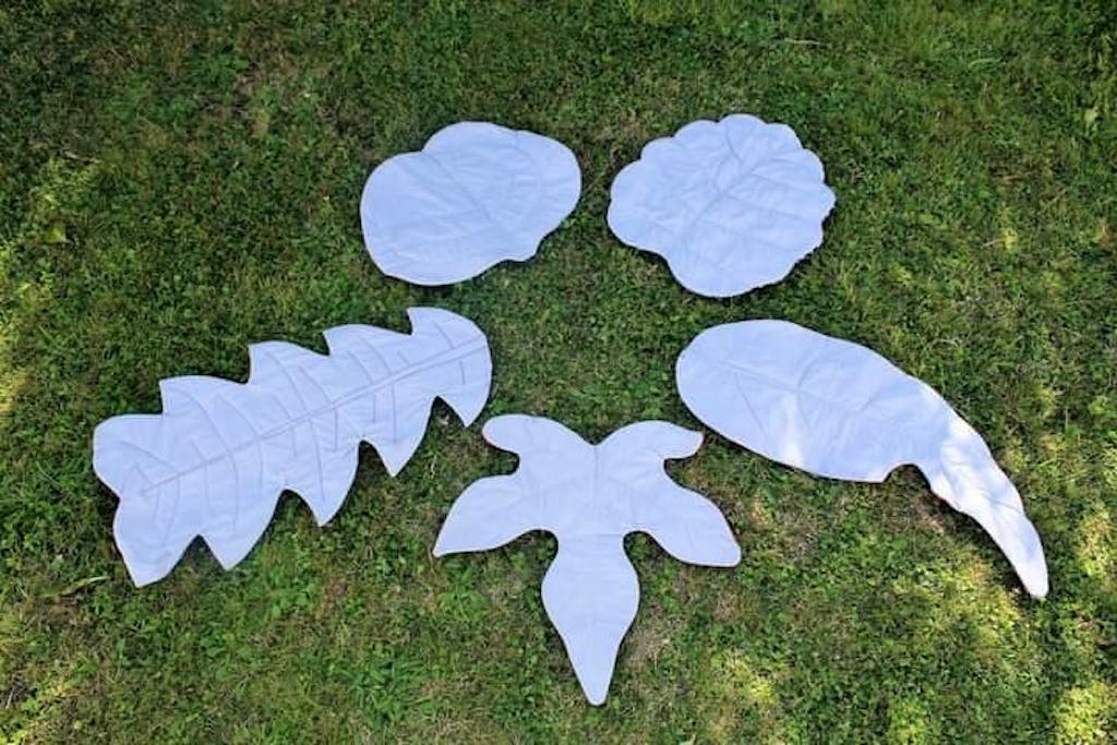 Australian Leaf Sewing Patterns BUNDLE ~ 5 leaf shapes in ALL sizes ...