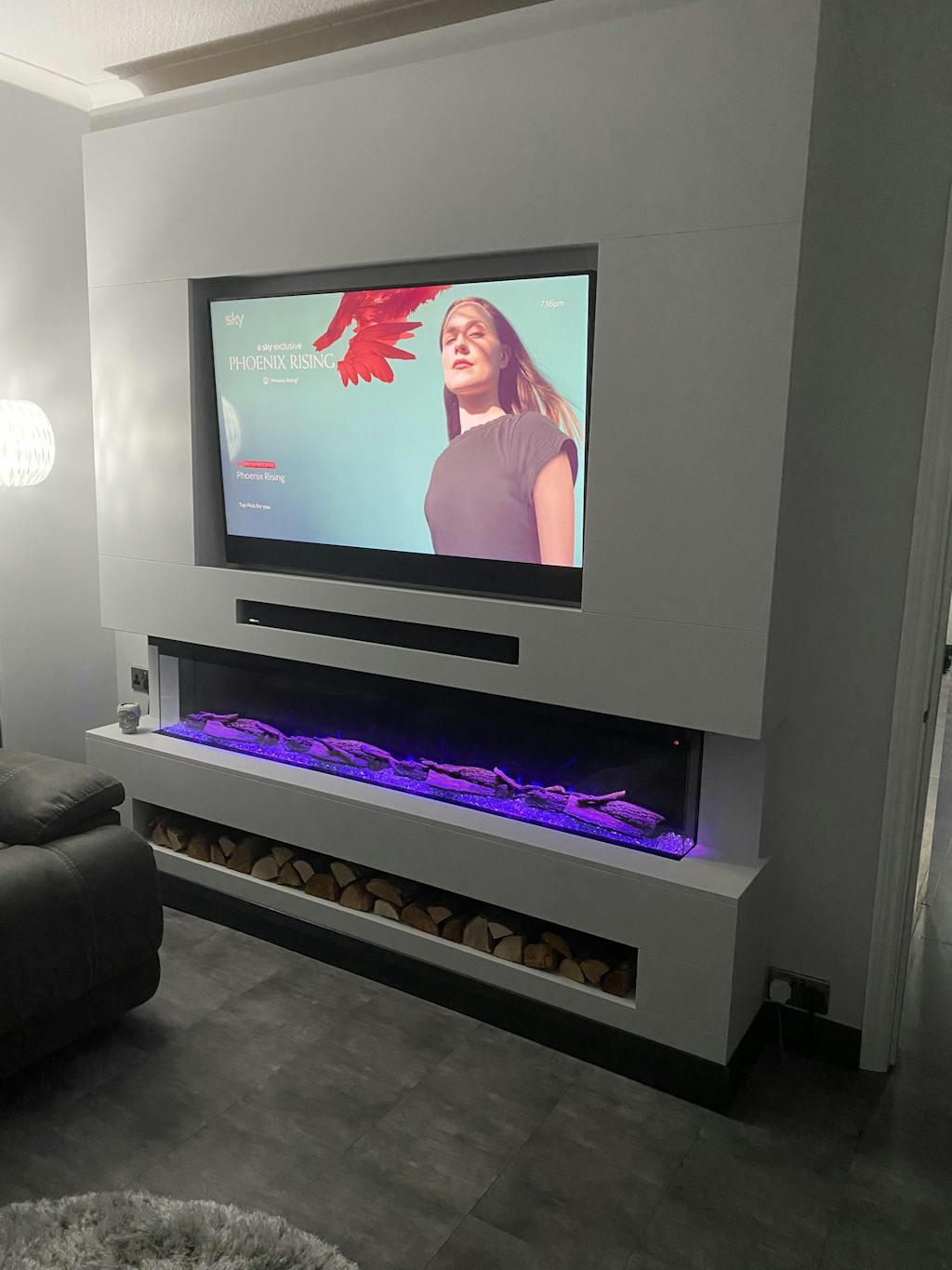 Pre Built Media Wall with Fire Package