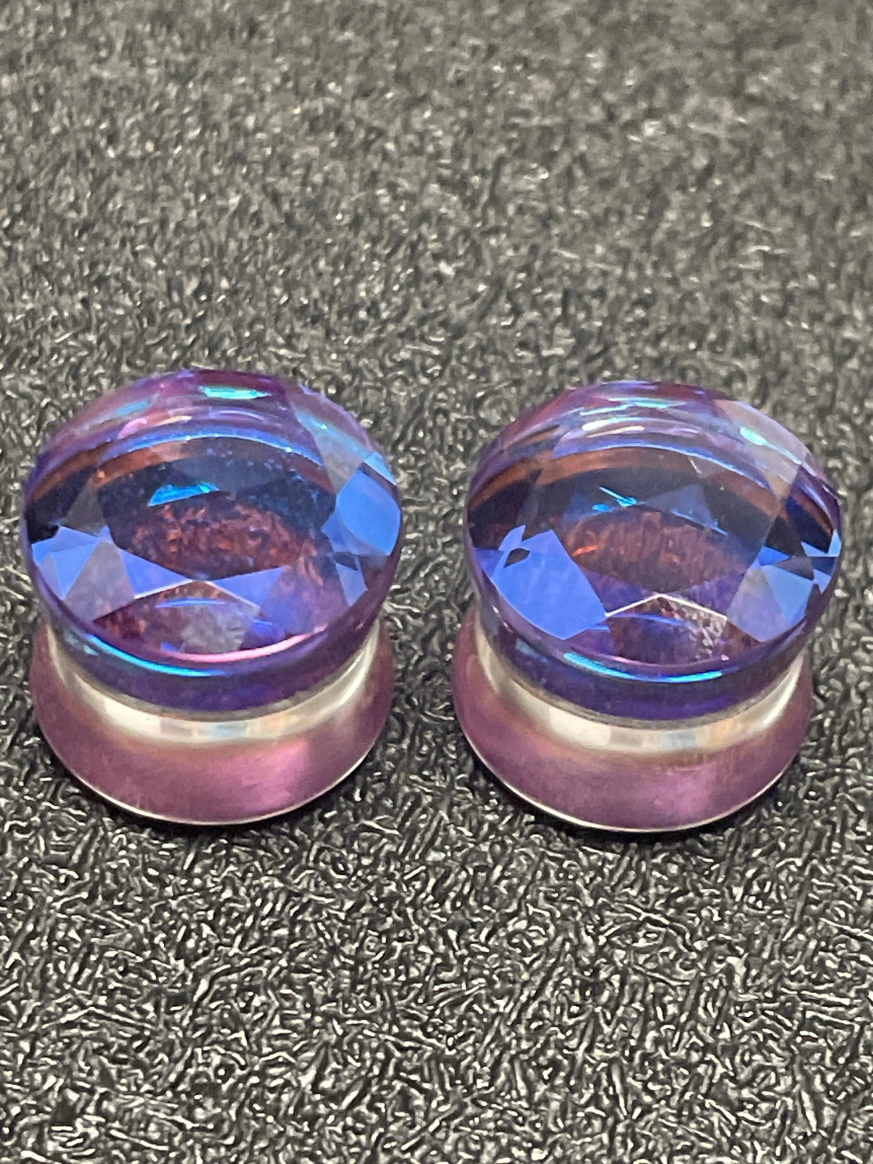 Princess Gem Faceted Cut Plugs - (Pair) - PH94 – Two Feather Plugs