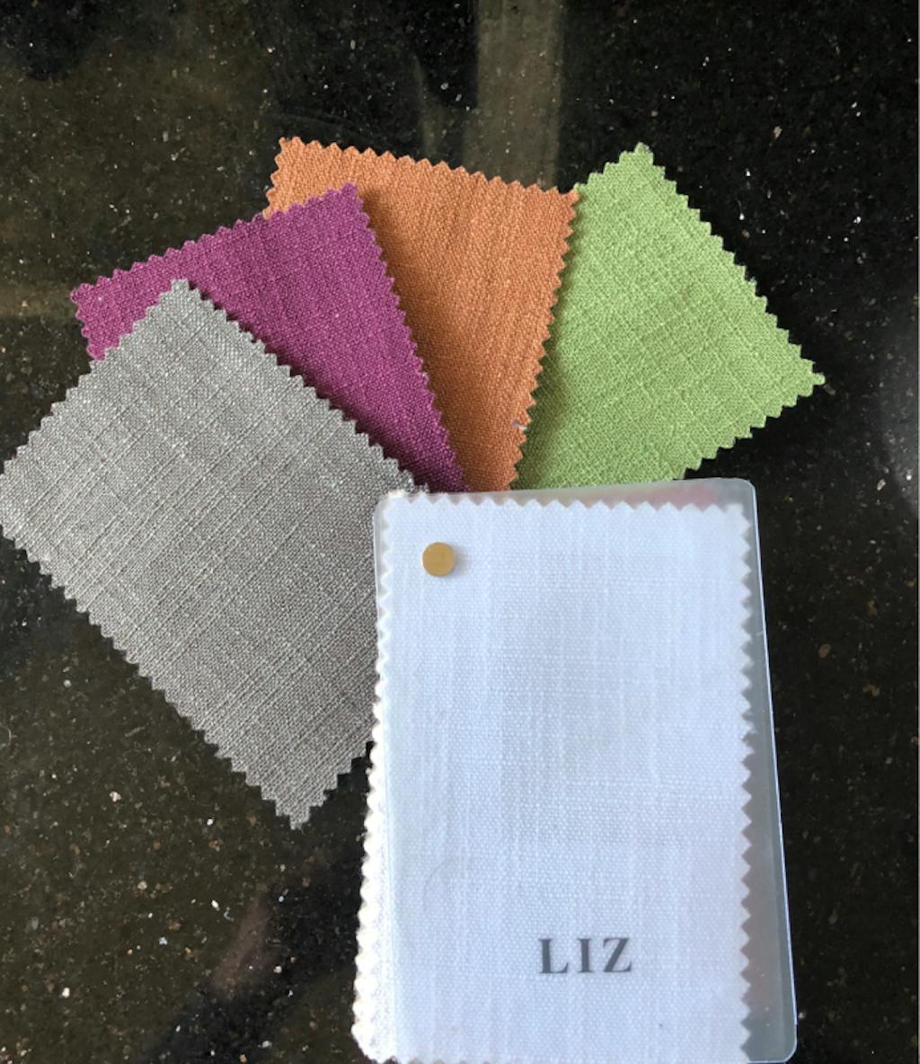 Liz Polyester Linen Sample Booklet | TWOPAGES Curtains