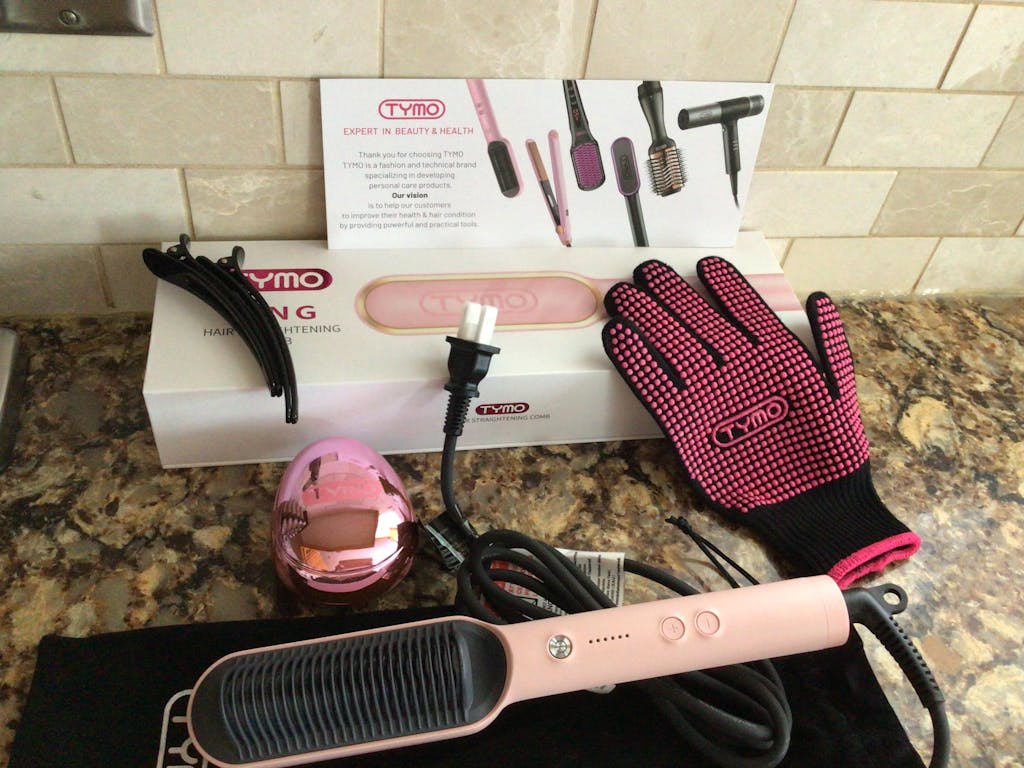 TYMO RING-PINK Hair Straightner Comb | Dual Valtage & New Design - Tymo ...