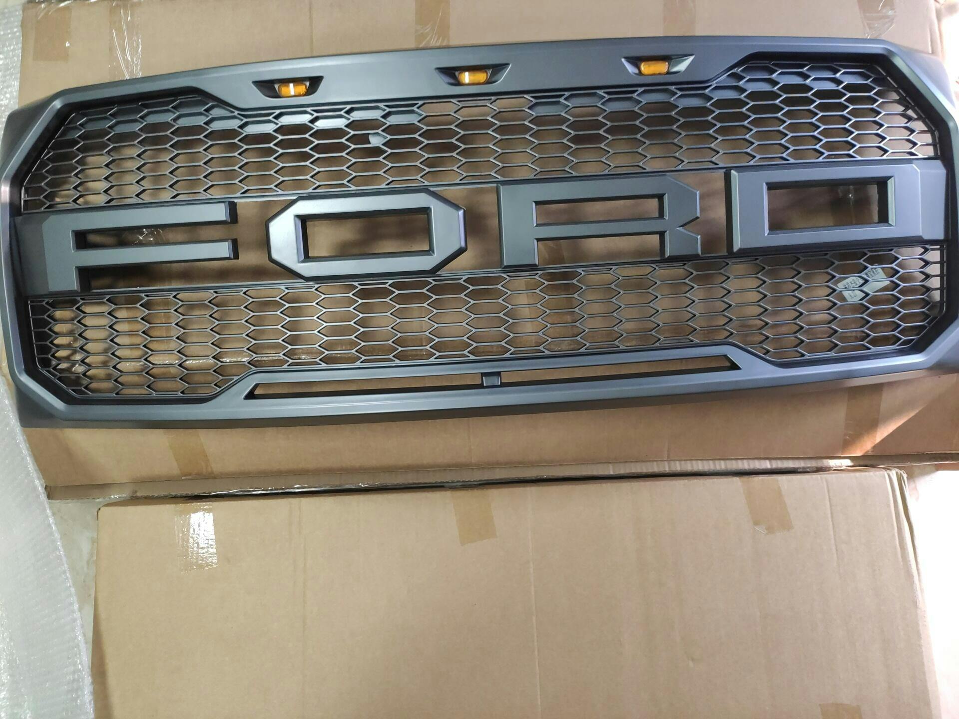 2009-2014 Ford F150 Raptor Style Grille Replacement ABS Front Hood Gri ...