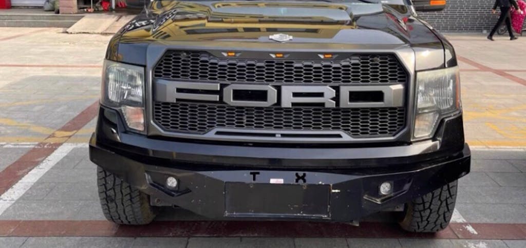 2009-2014 Ford F150 Raptor Style Grille Replacement ABS Front Hood Gri ...