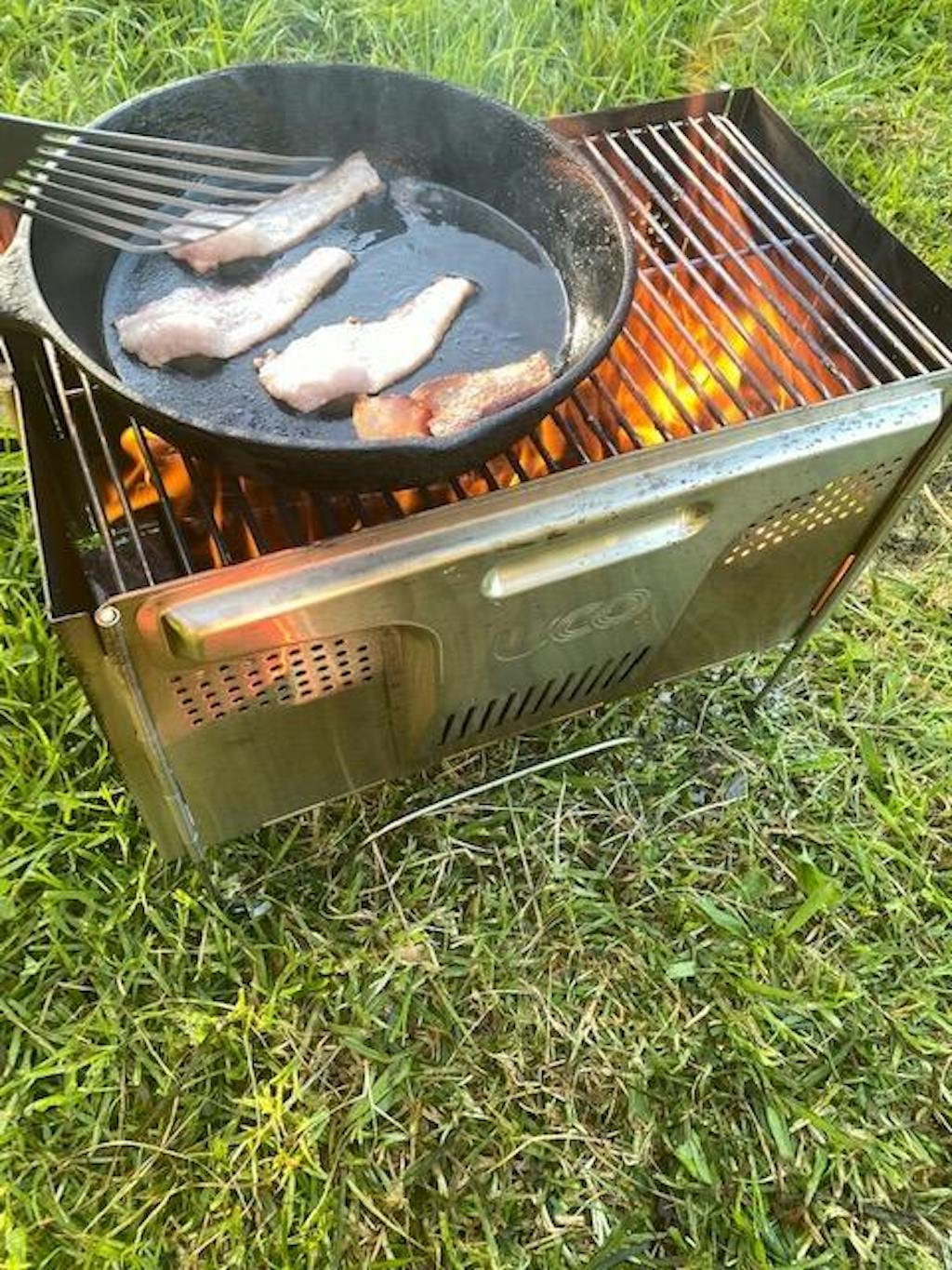 Portable Grill for Camping – UCO Flatpack Smokeless Stainless Steel ...