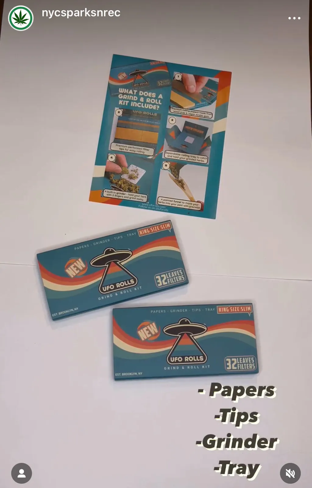 UFO Rolls | Grind & Roll Kits - Box of 15 Rolling Paper Packs