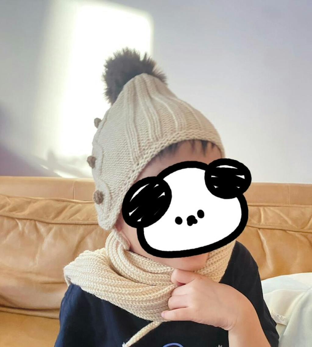 EVERAU® Kids Pom Pom Beanie and Scarf Gift Set Snell